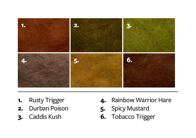 Eco Trigger Dubbing Rusty Trigger | Fulling Mill Fly Tying Materials