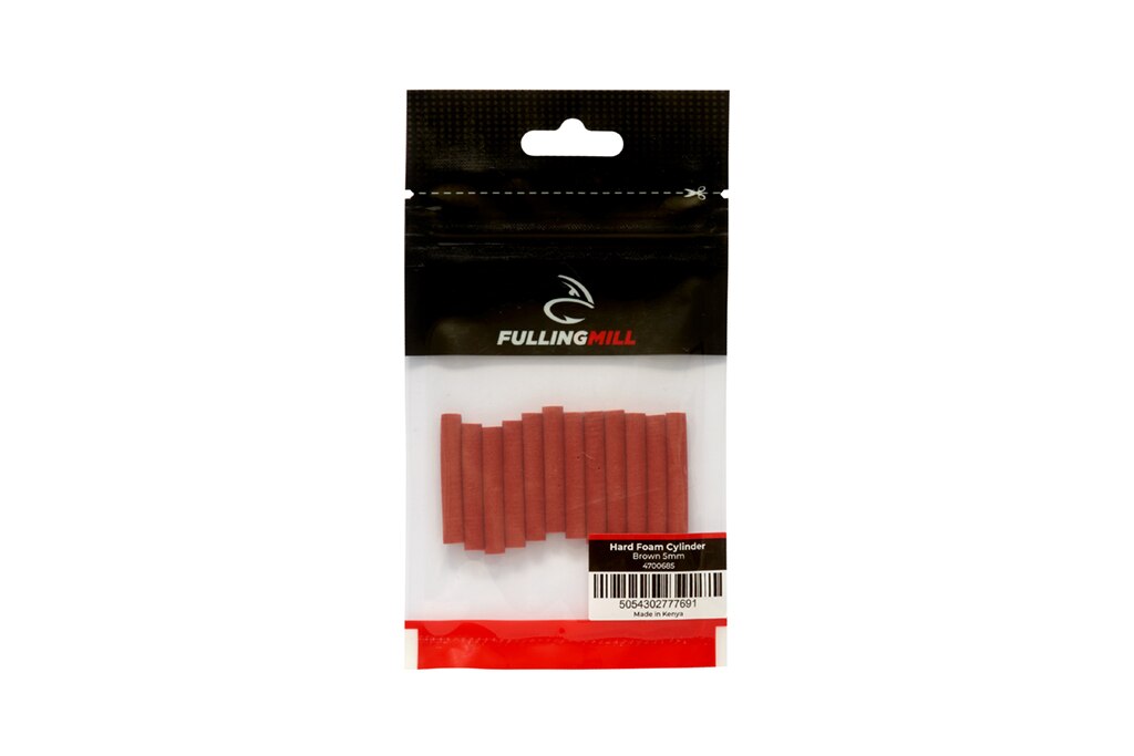 Hard Foam Cylinder Brown | Fulling Mill Fly Tying