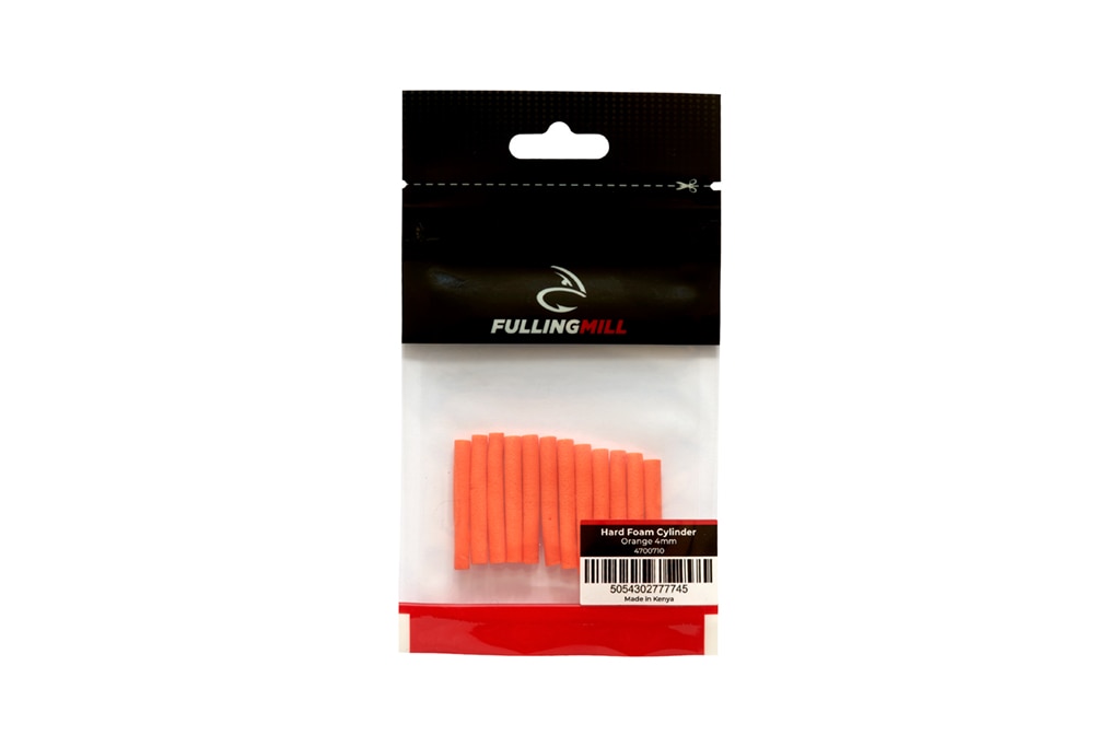 Hard Foam Cylinder Orange | Fulling Mill Fly Tying